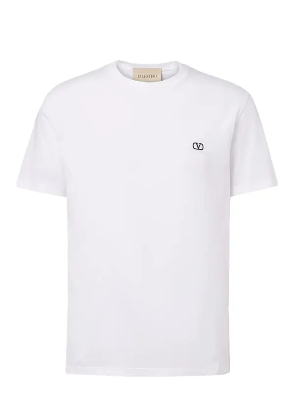 Valentino Garavani Vlogo Cotton Jersey T-shirt - White