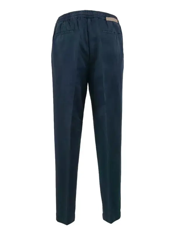 BRIGLIA 1949 Navy Drawstring Trousers - Blue