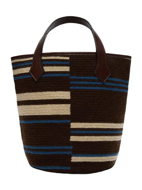 TWP Caraiva Tote In Woven - Broken Stripe