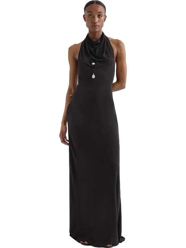 TWP Lola Gown Evening Jersey - Dark Chocolate