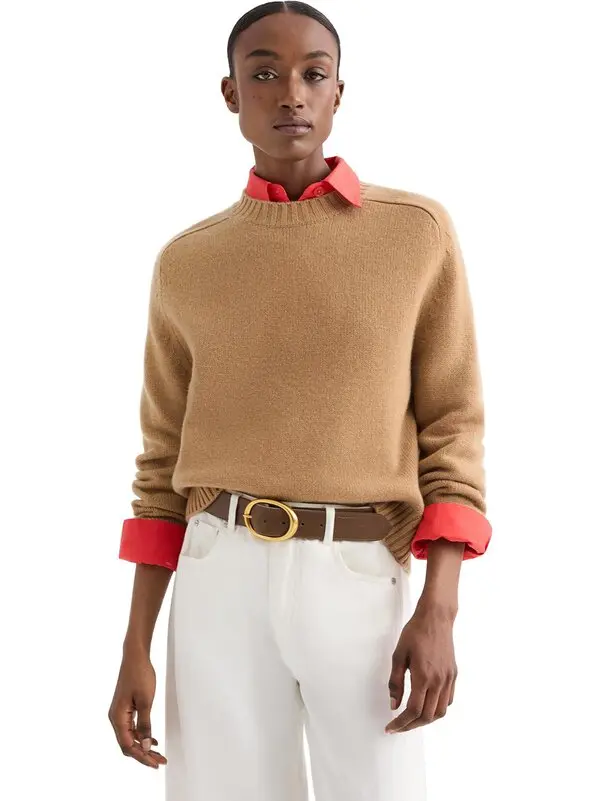TWP Crewneck Cashmere Sweater - Brown Sugar