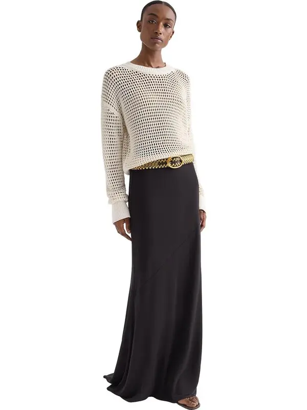 TWP Dree Skirt In Evening Jersey - Dark Chocolate