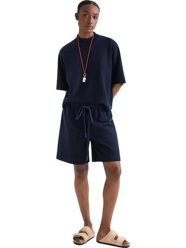 TWP Relaxed Sweatshort In Lightweight Sweatshirt - Midnight