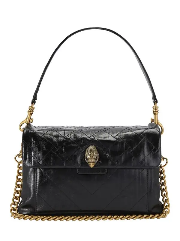 Kurt Geiger Kensington Leather Crossbody Bag - Black