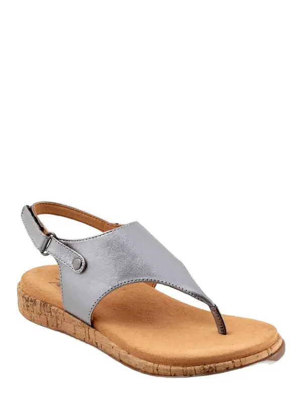 Trotters Garret Thong Sandal - Pewter