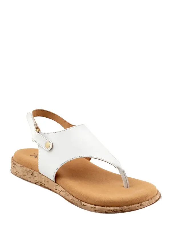 Trotters Garret Thong Sandal - White