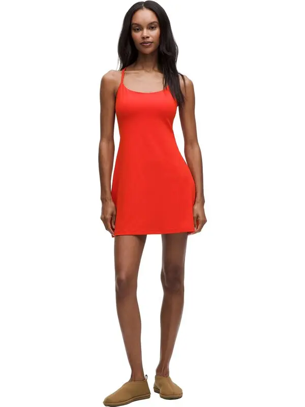 Lululemon Flow Y Dress - Cherry Ember