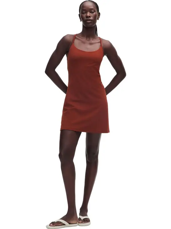 Lululemon Flow Y Dress - Cranberry Charm