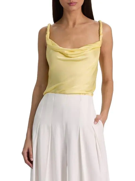 Alice + Olivia Monique Cowl Neck Camisole - Butter