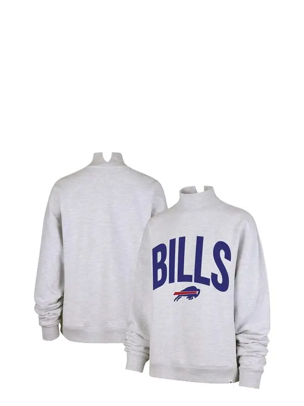 '47 47 Buffalo Bills Subtle Muse Mock Neck Sweatshirt - Gray