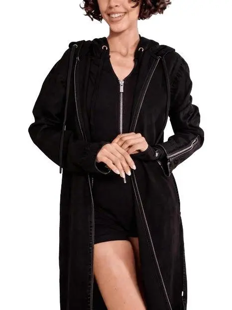 LAS LOUNGEWEAR Compression Sleeve Hoodie - Black