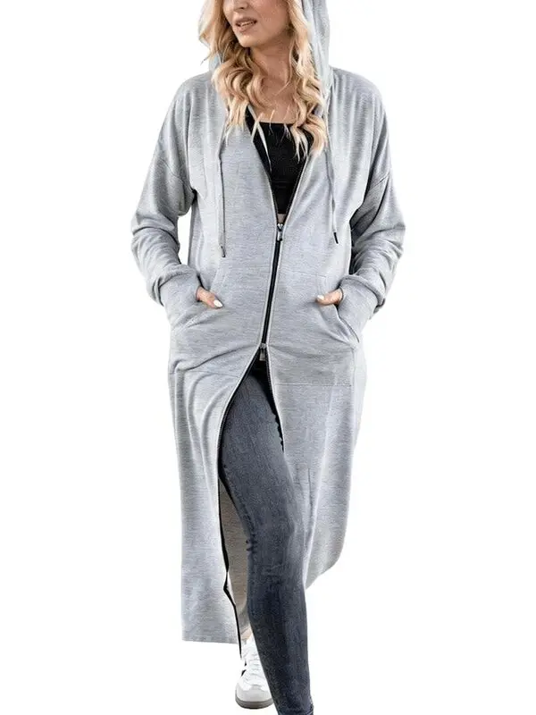 LAS LOUNGEWEAR The Lat/long Hoodie - Grey