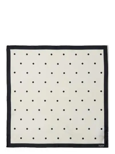 KNOTTERY & CO Dandy Dots Silk Pocket Square - Yellow