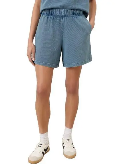 PACT Organic Cotton Beach Short - Washed Wedgewood Blue