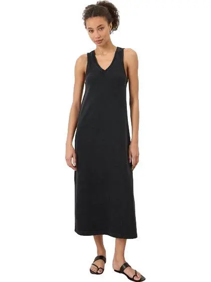 PACT Organic Cotton Weekend Tank Dress - Washed Black