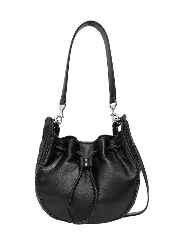AIMEE All For Love Drawstring Bucket Bag - Black
