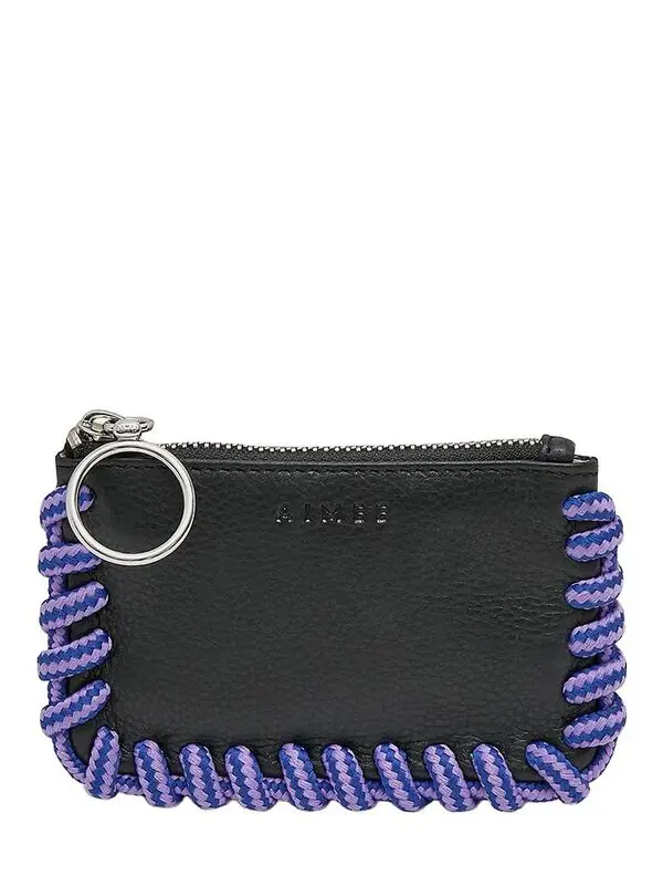 AIMEE Cord Zip Pouch - Black