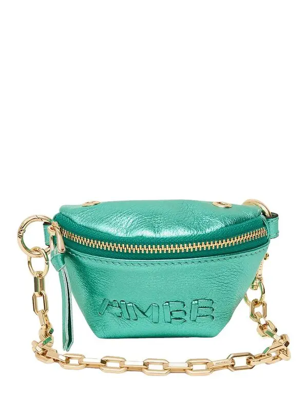 AIMEE Zip Sling Charm - Metallic Jelly Mint