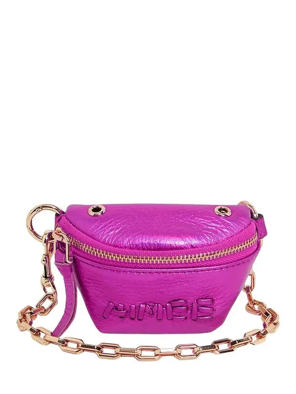 AIMEE Zip Sling Charm - Metallic Sangria