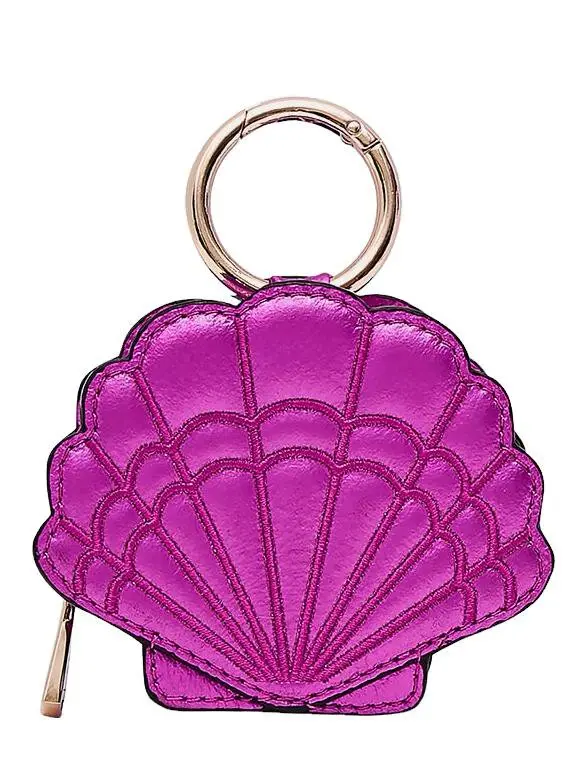 AIMEE Seashell Charm - Metallic Sangria