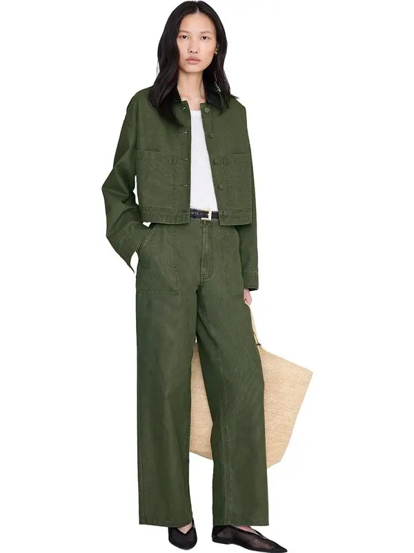 ANINE BING Yuma Utility Jacket - Army Green