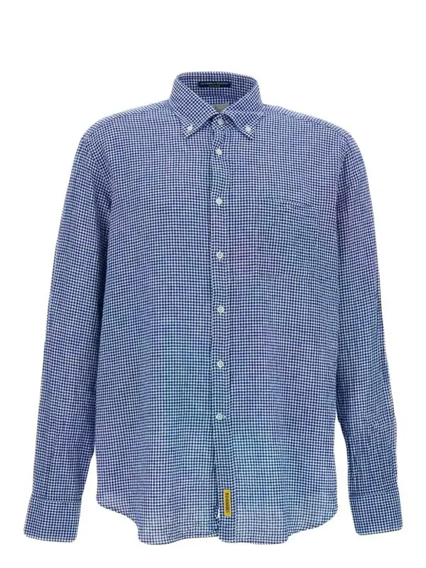 B.D.BAGGIES Gingham-check Button-down Shirt - Blue