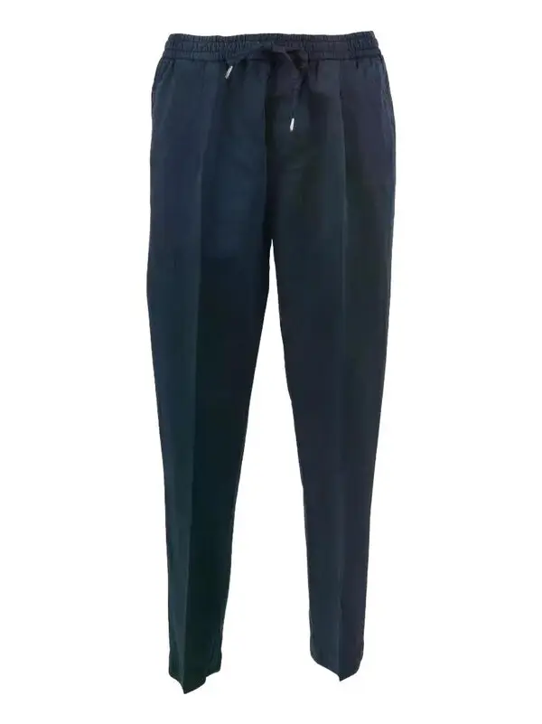 BRIGLIA 1949 Navy Drawstring Trousers - Blue