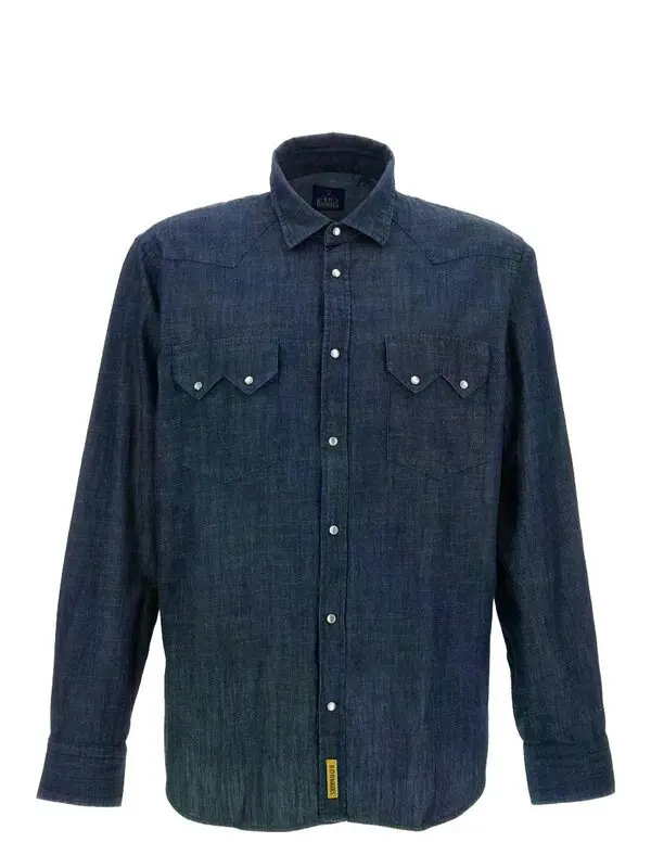 B.D.BAGGIES Rodeo Denim Shirt - Blue