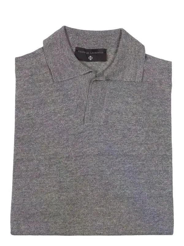 FILIPPO DE LAURENTIIS Short-sleeve Polo Shirt - Grey