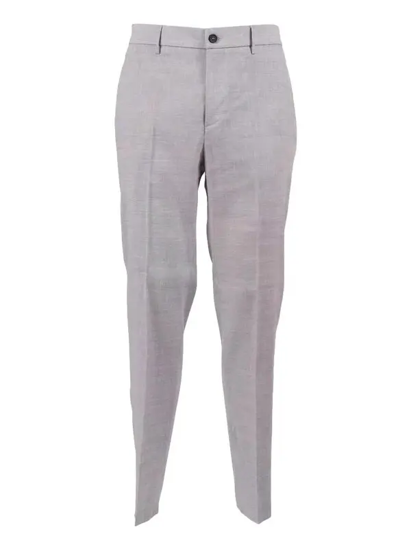 Peserico Elasticated-waistband Tailored Trousers - Grey