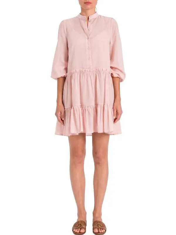 TWINSET Tiered Mini Dress - Pink