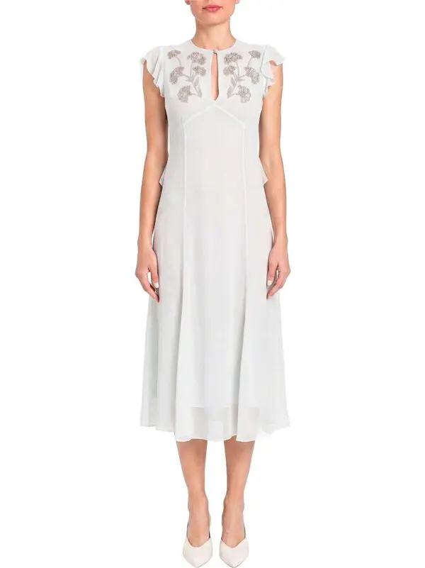 TWINSET Embellished Midi Dress - Water