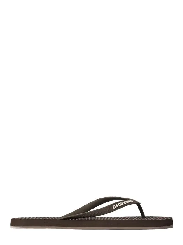 Dsquared2 Flip Flops - Dark