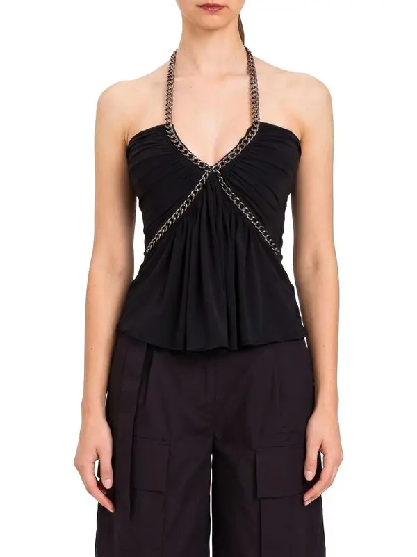 TWINSET Halter Neck Top - Black