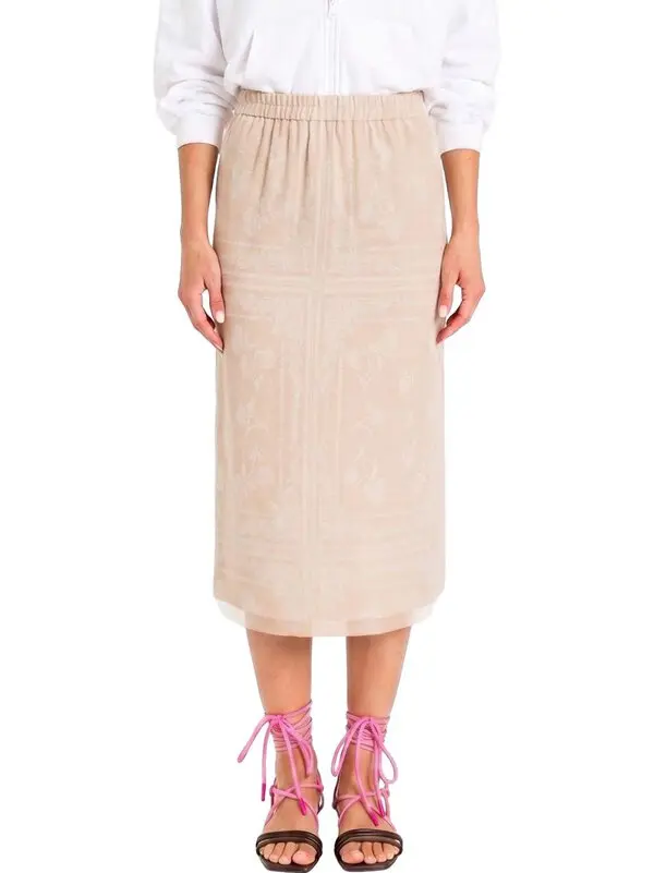 TWINSET Printed Midi Skirt - Multicolor