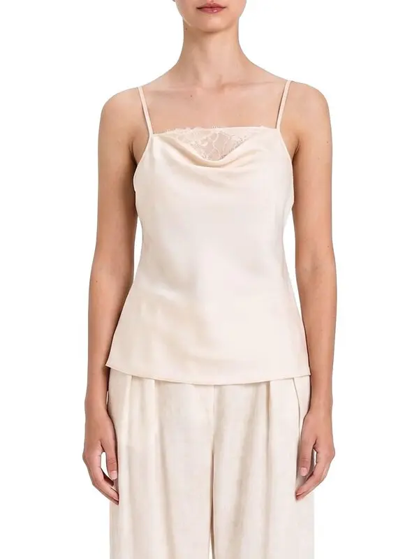 TWINSET Lace Trim Camisole - Beige