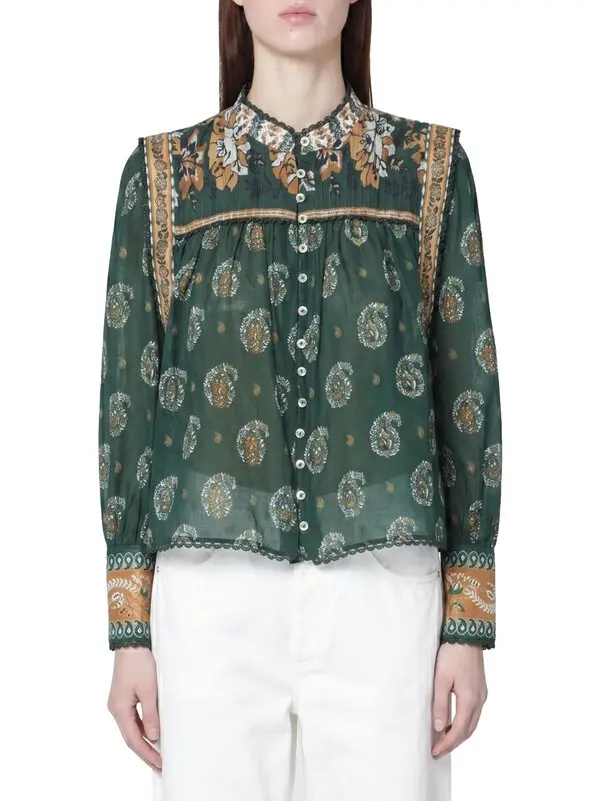 Farm Rio Printed Shirt - Green