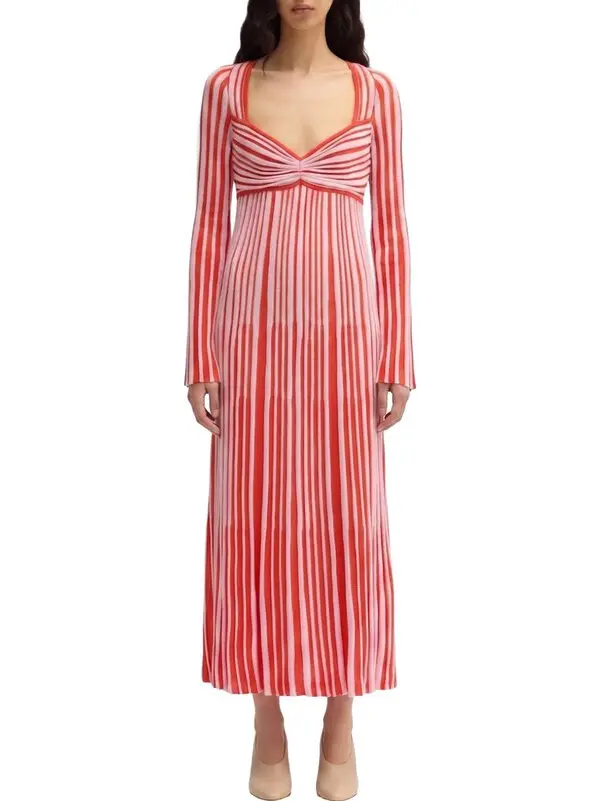 MARGHERITA MACCAPANI Terry Midi Dress In Jersey - Orange