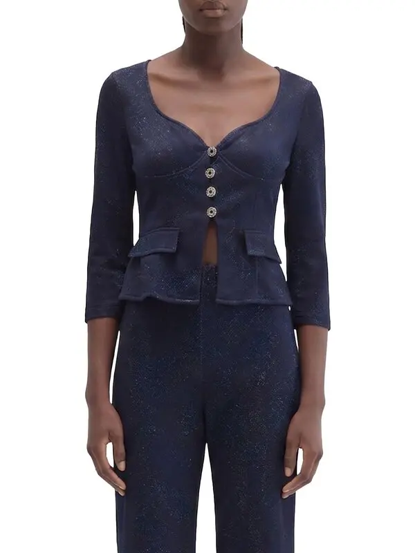 MARGHERITA MACCAPANI Vinnie Top - Navy