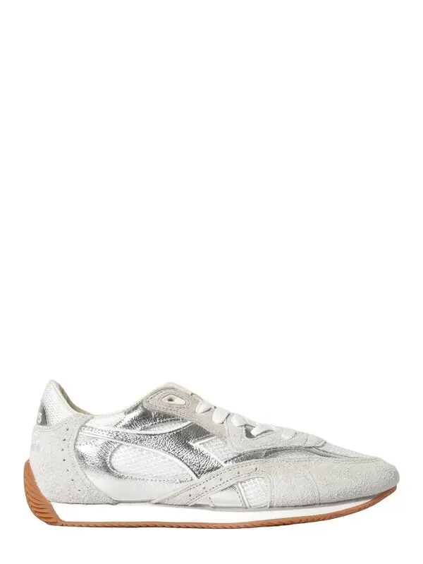 DIADORA Equipe Revenge Suede And Mesh Sneakers - Silver