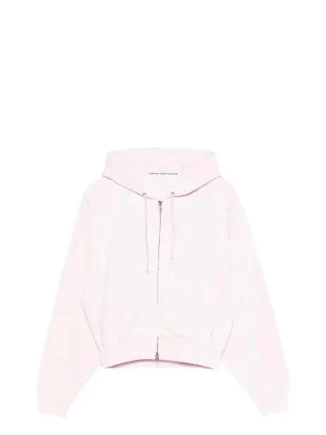 Alexander Wang Full Zip Hoodie - Light Pink