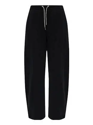 Alexander Wang Rhinestone Drawstring Track Pants - Black