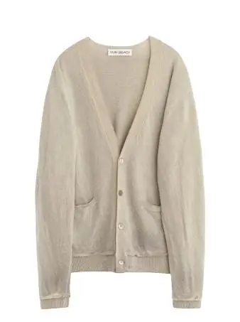 Our Legacy Parallel Cardigan - Moss Spray Dye Cherub Wool