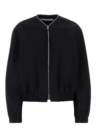 Alexander Wang Zip Up Bomber Jacket - Black