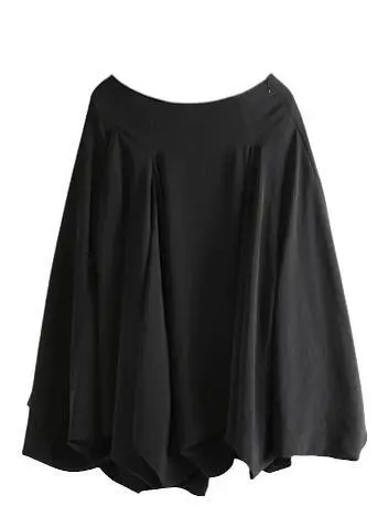 Yohji Yamamoto Panel Balloon Skirt - Black