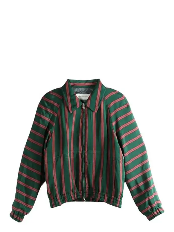 Dries Van Noten Fluid Striped Jacket - Bottle