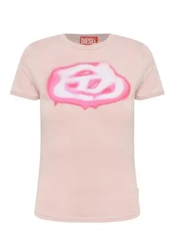DIESEL® T-shirt With Graphic Print - Pink