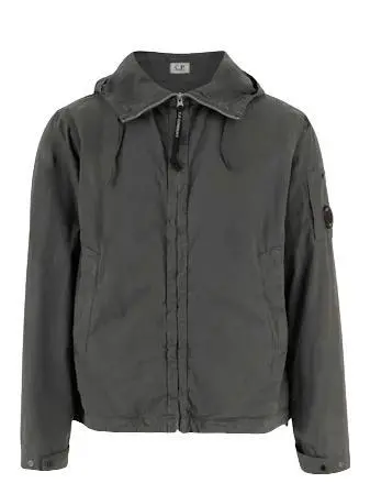 C.P. COMPANY Microreps Hooded Lens Jacket - Gunmetal