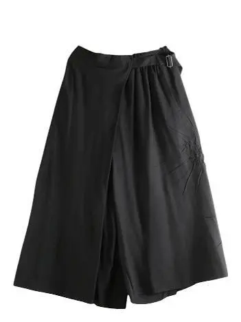 Yohji Yamamoto R Wrap Skirt - Black