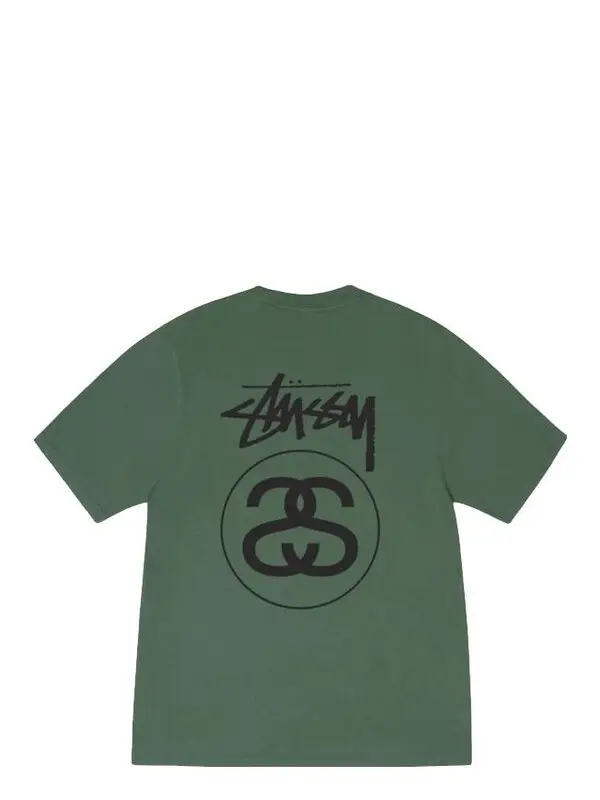 StÜssy Stock Link Pigment Dyed Tee Shirt - Pine